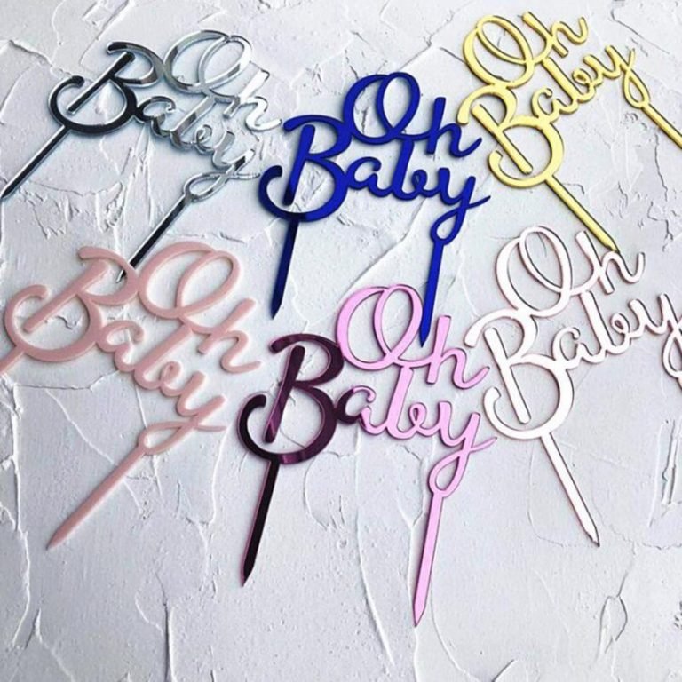 Oh Baby Acrylic Cake Topper - Mia Cake House
